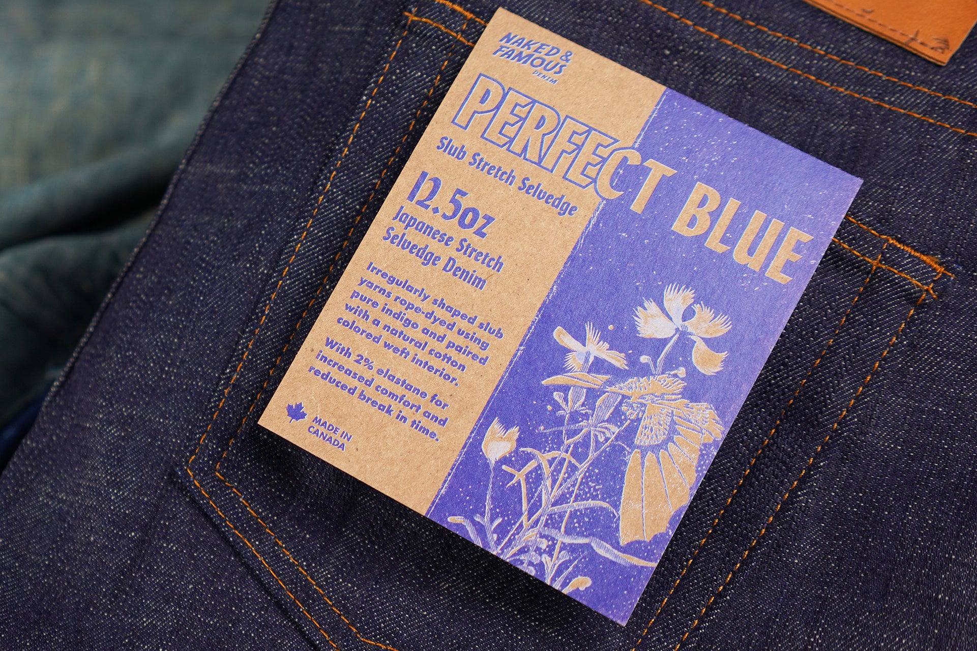 Perfect Blue Slub Stretch Selvedge